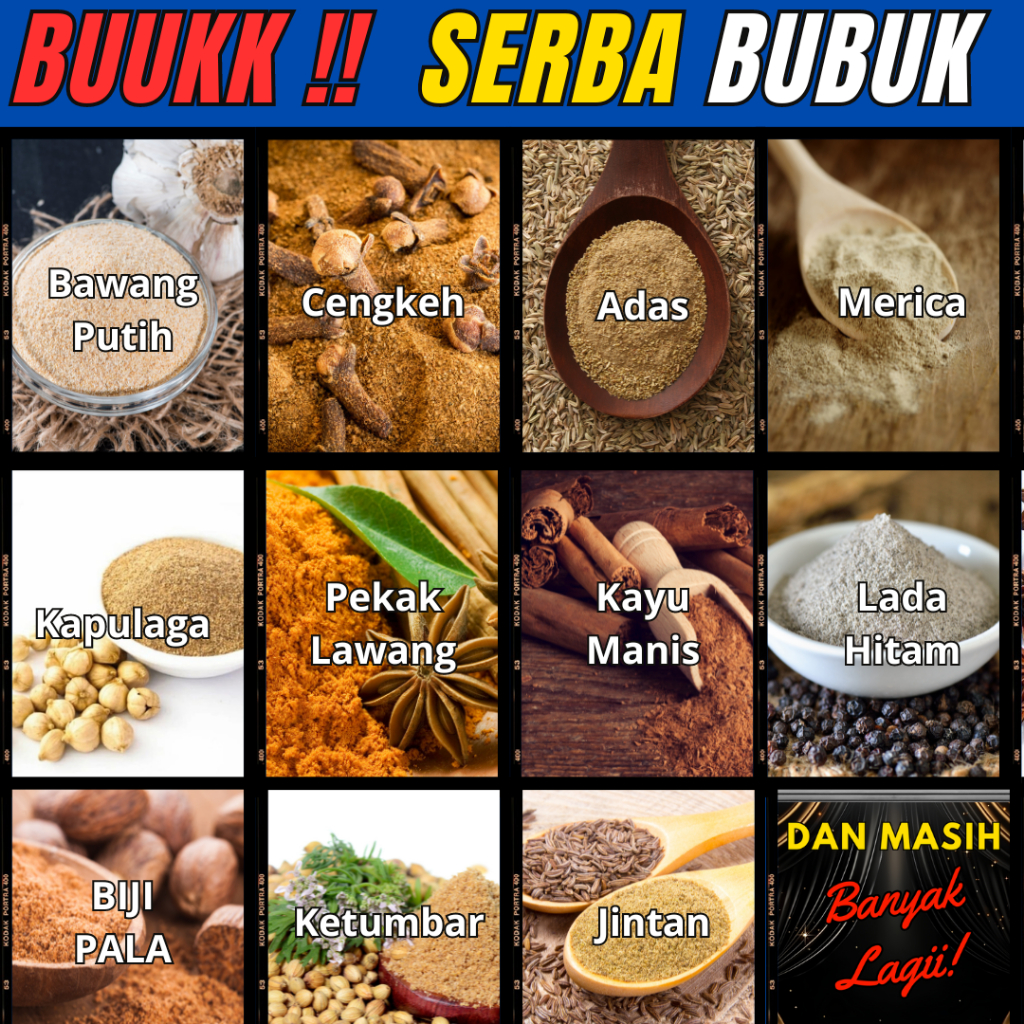 Jual BUMBURAJA - REMPAH BUBUK NUSANTARA MURNI Adas, Kapulaga, Bawang ...