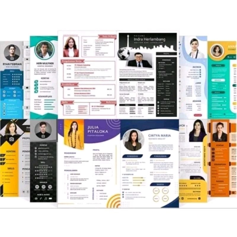 Jual FREE DESIGN Jasa pembuatan CV / desain CV / design CV / lamaran ...