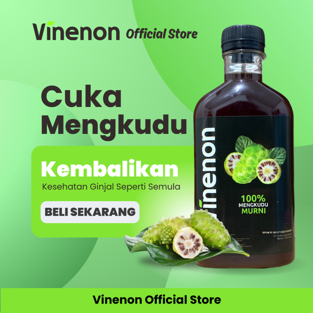 Jual Cuka Mengkudu - Vinenon - Ampuh Hancurkan Batu Ginjal - Halal BPOM ...