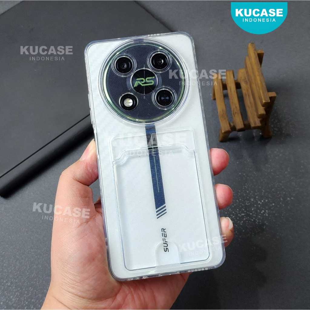 Jual Softcase Itel RS4 Case Bening Card Slot Foto / Kartu Casing Wallet ...