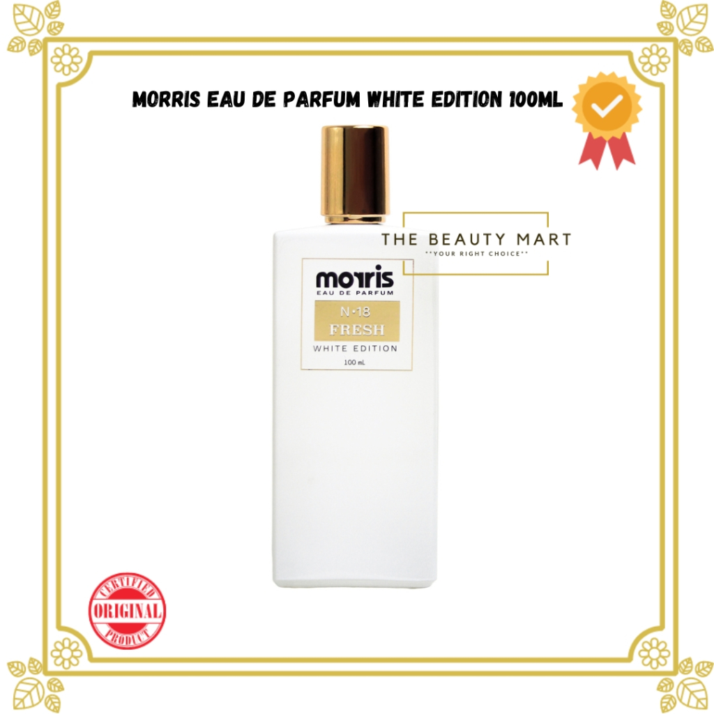 Jual MORRIS Eau De Parfum White Edition FRESH 100ml | Shopee Indonesia