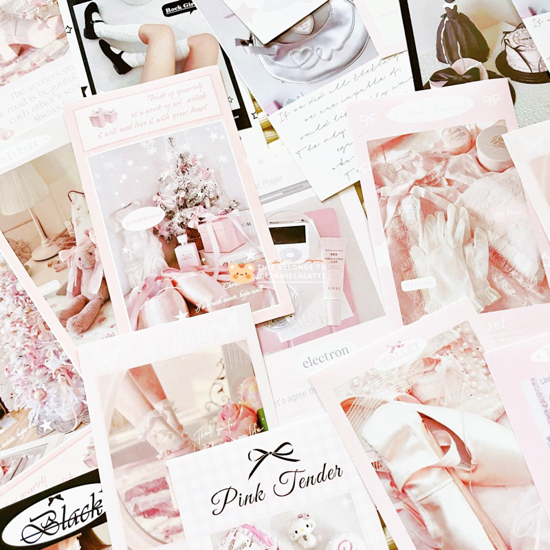 Jual Sticker Seal Aesthetic Coquette core pink untuk Packing Photocard ...