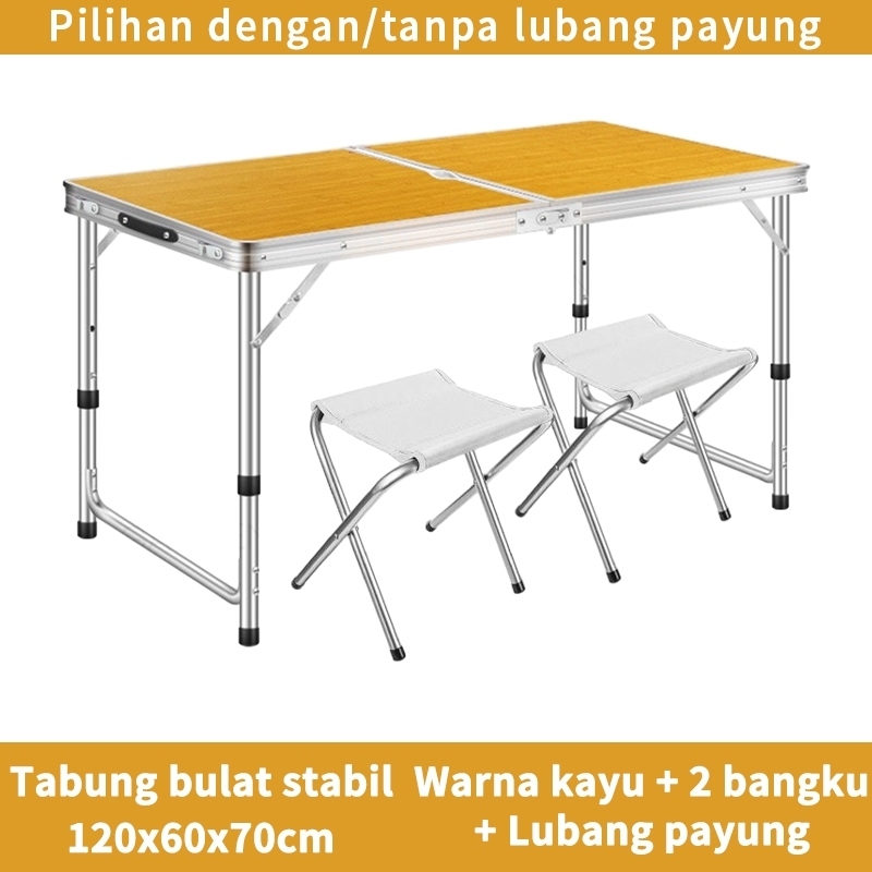Jual ⭐COD & Garansi 1 tahun⭐Meja Lipat Portable /Meja jualan lipat /Meja Lipat Serbaguna /120 ...