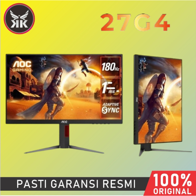 Jual LED AOC 27G4 27INC 180HZ 1MS IPS FHD ADAPTIVE SYNC GAMING MONITOR ...