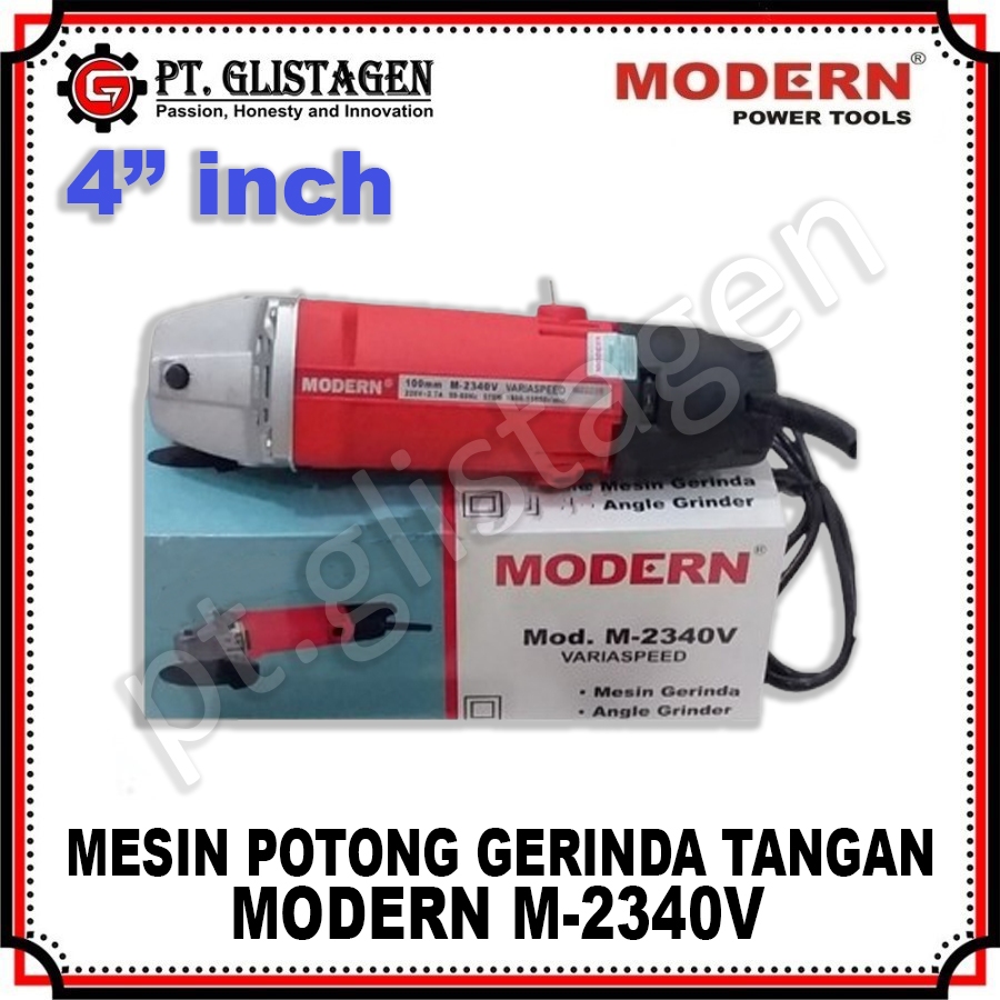 Jual MODERN M2340V Mesin Gurinda Gerinda Tangan Listrik 4" inch M-2340V ...