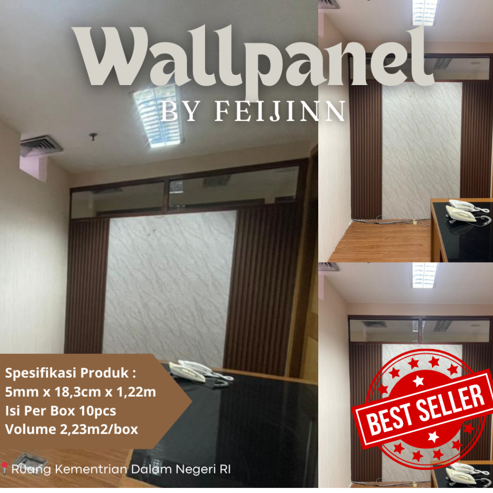 Jual Wall Panel PVC Dinding/ Wood Panel Motif Kayu - Panjang 2,9m ...