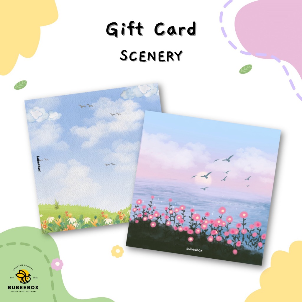 Jual Alas Packaging Mini Gift Scenery/ Alas Custom Gift Card / Alas ...