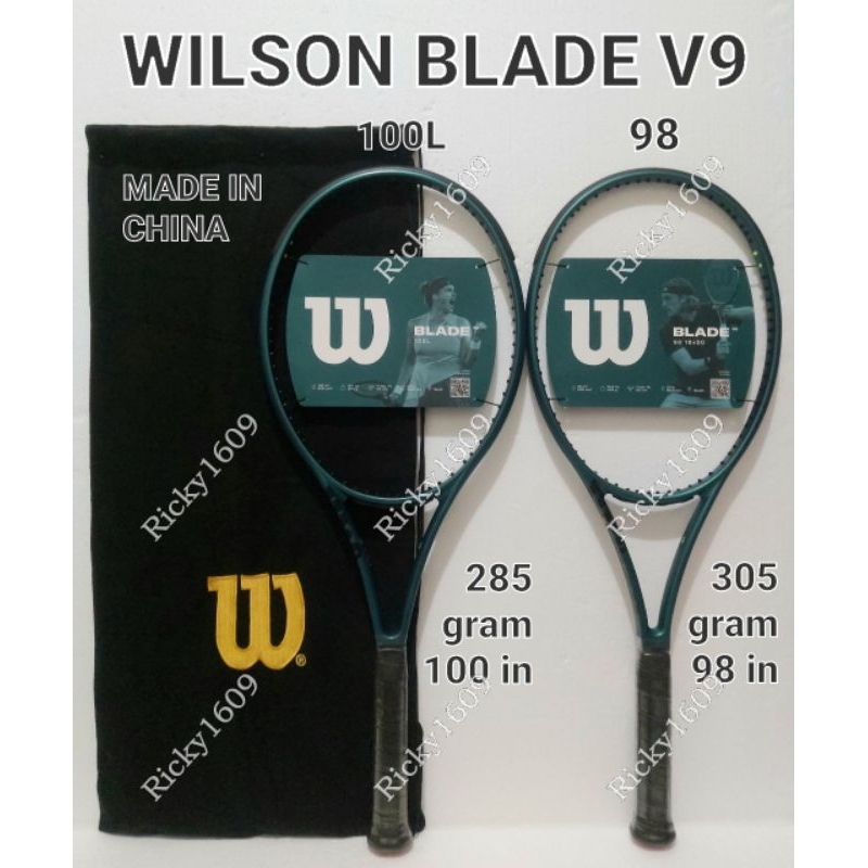 Jual RAKET TENIS WILSON BLADE 98 V9 - WILSON BLADE 100L V9 - WILSON ...