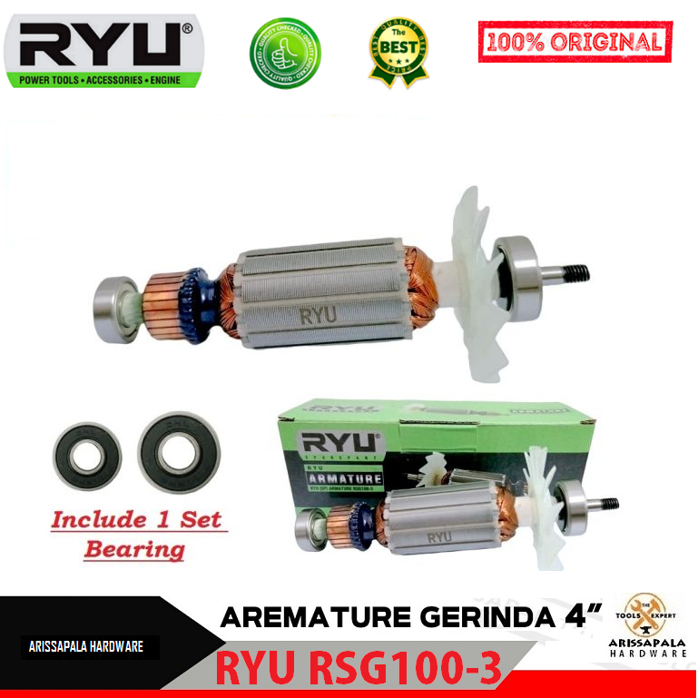 Jual RYU Original Angker Mesin Gerinda RYU RSG 100-3 / Angker Dinamo ...
