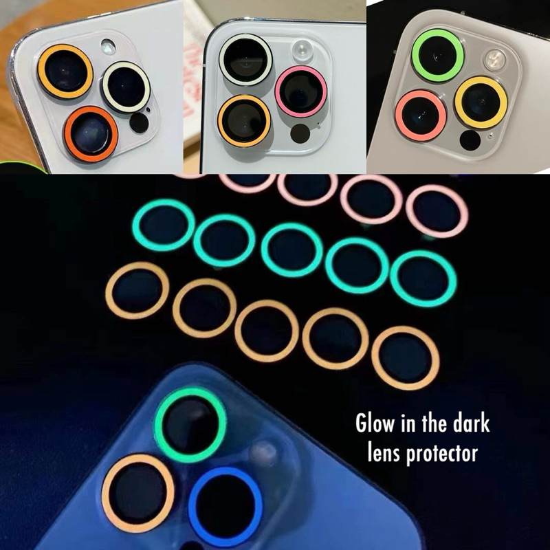 Jual [PER 1 CAMERA LENS ] RING GLOW IN THE DARK Pelindung Lensa Kamera ...