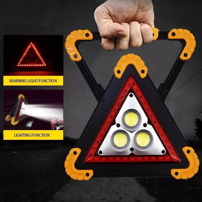 Jual Lampu Emergency LED Bentuk Segitiga / Lampu Tanda Peringatan ...