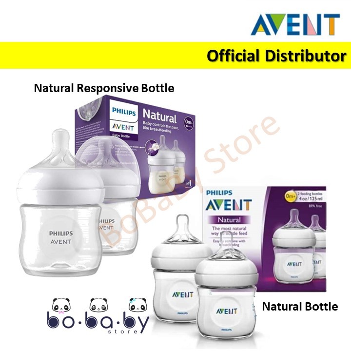 Jual Botol Susu Bayi Philips Avent NATURAL / NAT RESPONS 125 ml ...