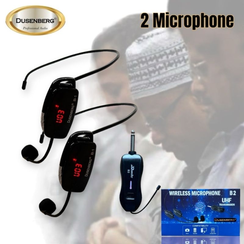 Jual Microphone Mic Bando DUAL Untuk Imam Khotbah Presentasi | Shopee ...