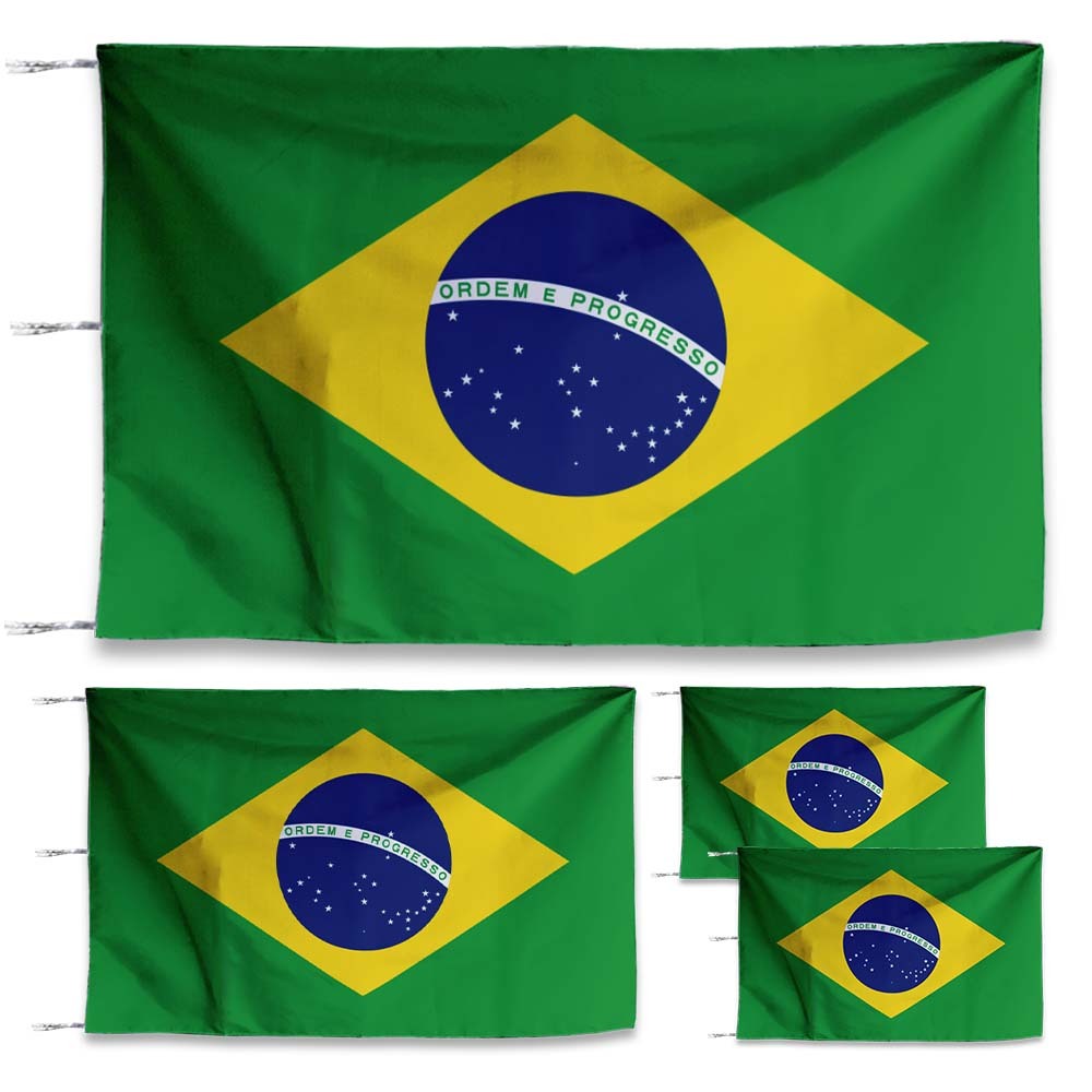 Jual Bendera Negara Brazil Brasil - Ukuran Kecil-Besar Bahan Satin ...