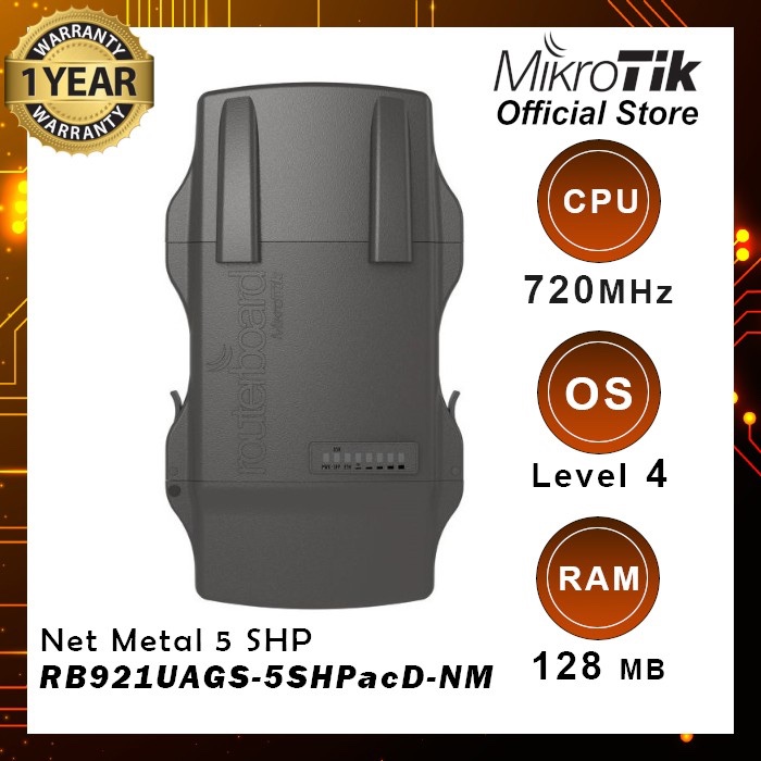 Jual MikroTik Router NetMetal 5 ( RB921UAGS-5SHPacD-NM ) | Shopee Indonesia