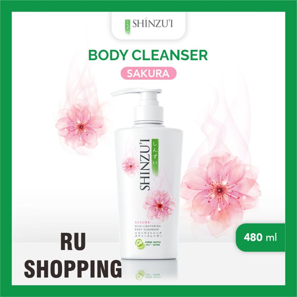 Jual Sabun mandi cair Shinzui Bodywash Body Cleanser Botol Pump 480 ml ...