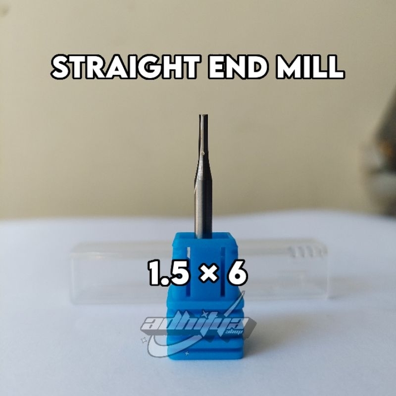 Jual mata bor Endmill 2F Lurus 1.5 mm Carbide straight end mill cnc ...
