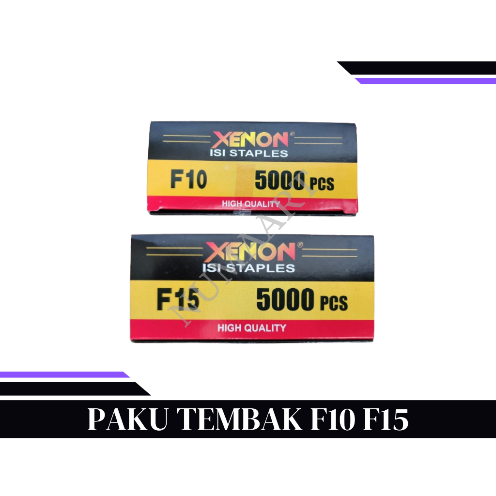 Jual XENON ISI STAPLES MESIN PAKU TEMBAK F10 F15 REFILL AIR NAILER ...