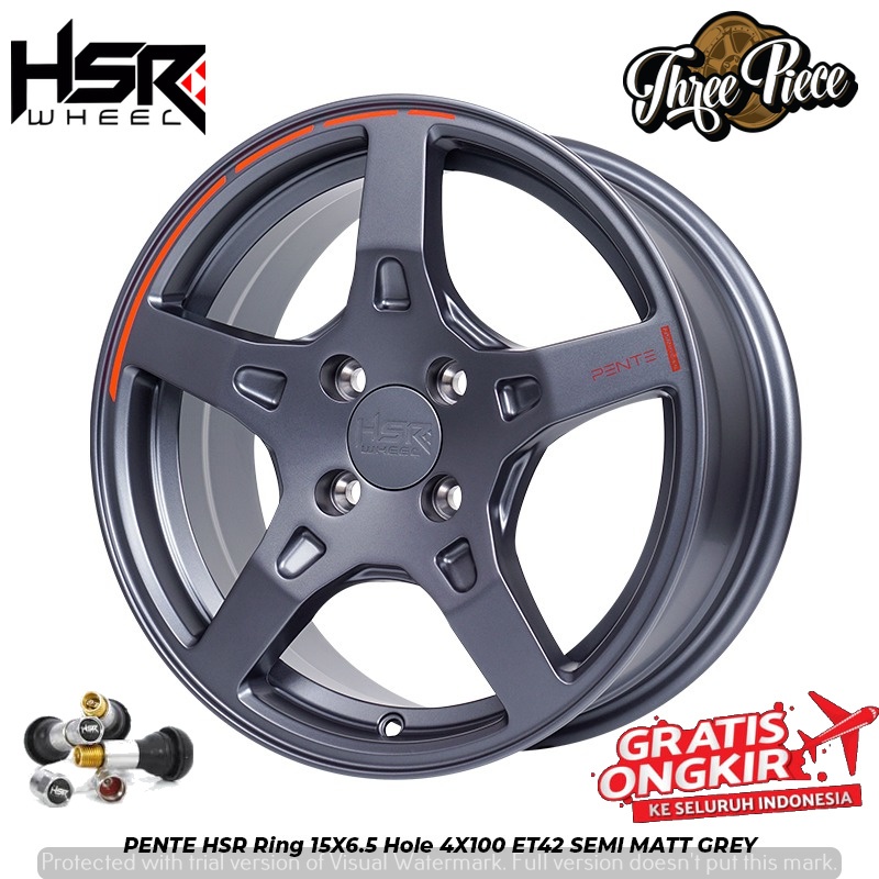 Jual Velg Mobil Ring 15 PCD 4x100 untuk Brio Jazz Mobilio Calya Sigra Agya Sirion Dll. HSR PENTE ...