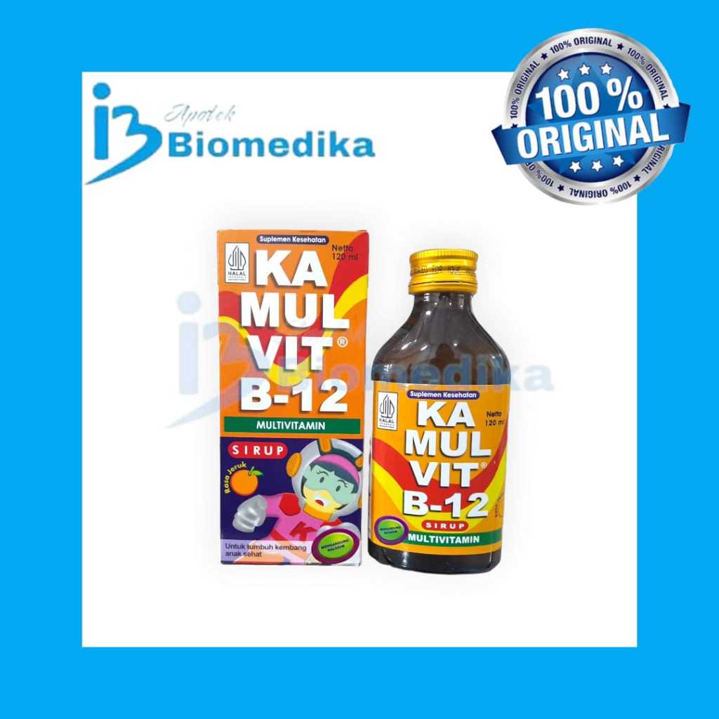Jual Kamulvit B12 120 mL - Multivitamin anak 120 ml | Shopee Indonesia