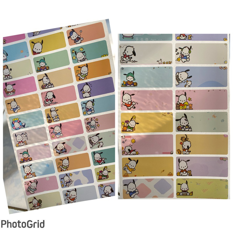 Jual Label nama Pochacco label nama anti air / waterproof | Shopee ...