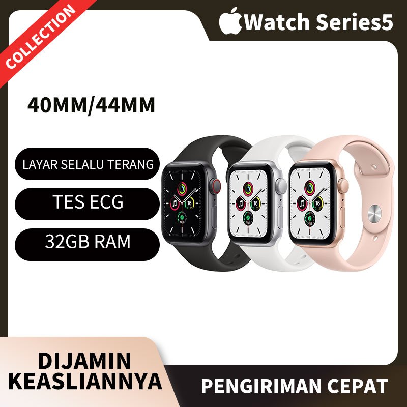 Jual Original 100% Apple Watch 5 / iwatch Seri 5 40MM 44MM Second AOD ...