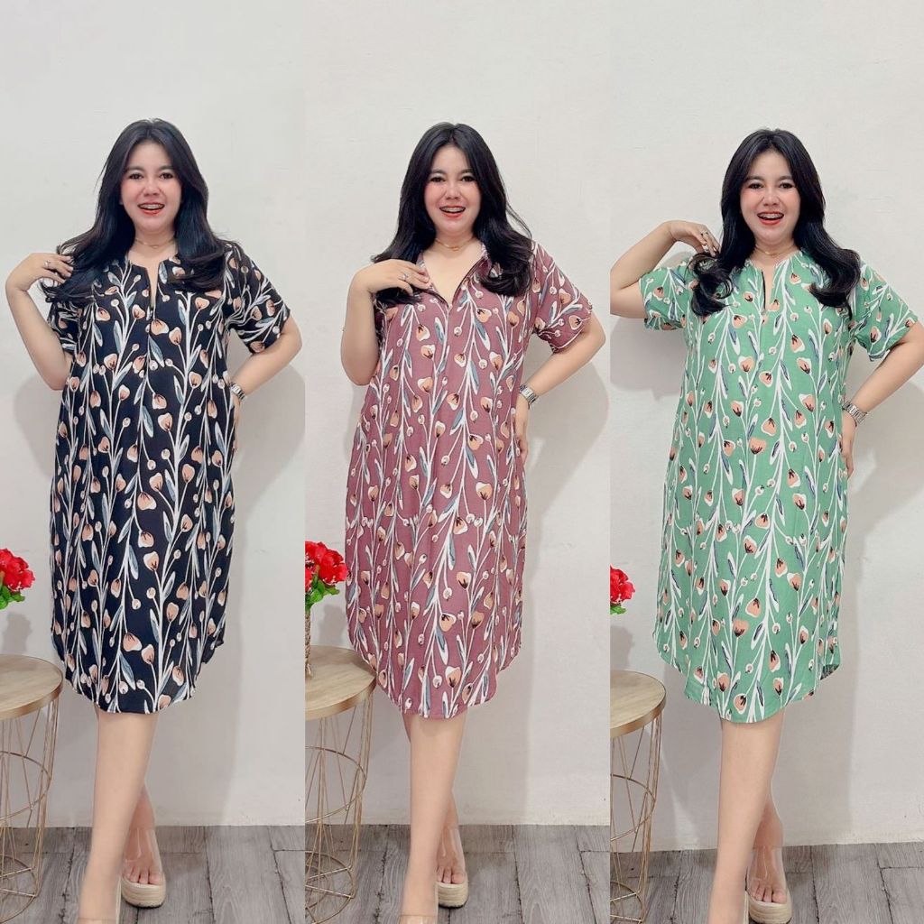 Jual Daster Bali Rayon Busui Resleting Friendly Tulip | Shopee Indonesia