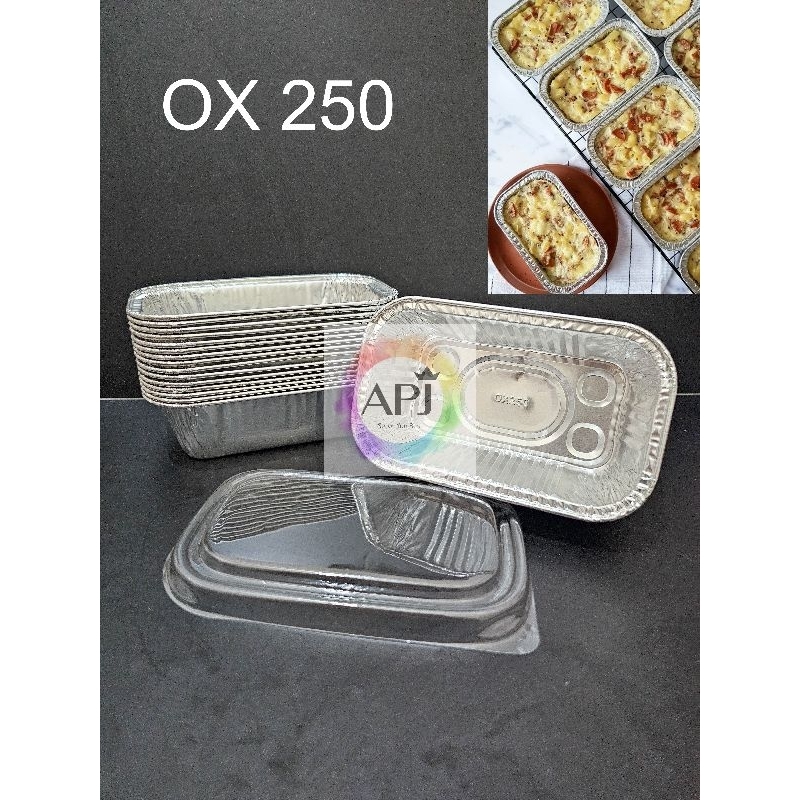 Jual Alumumium Tray OX 250 / OX 250 + Tutup / Makaroni Schotel / Cup Makaroni / Tray Makaroni ...