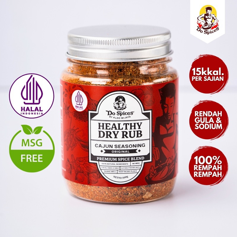 Jual Dospices Healthy Dry Rub Bumbu Marinasi Rendah Kalori [Cajun ...