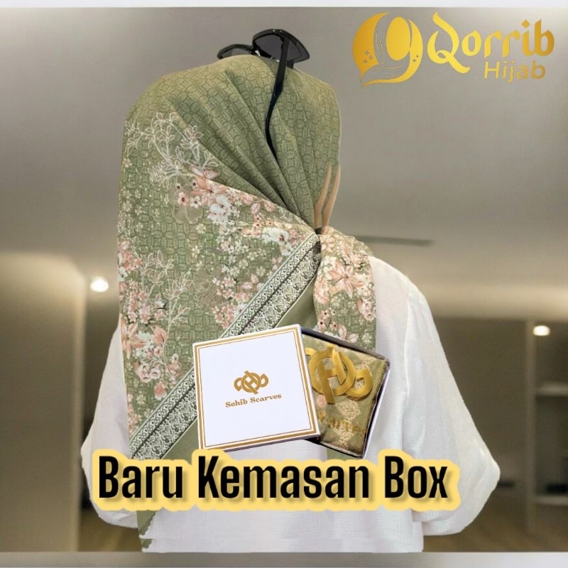 Jual Baru Kemasan Box Jilbab Segi Empat Voal Motif ARUNA SERIES Hijab ...