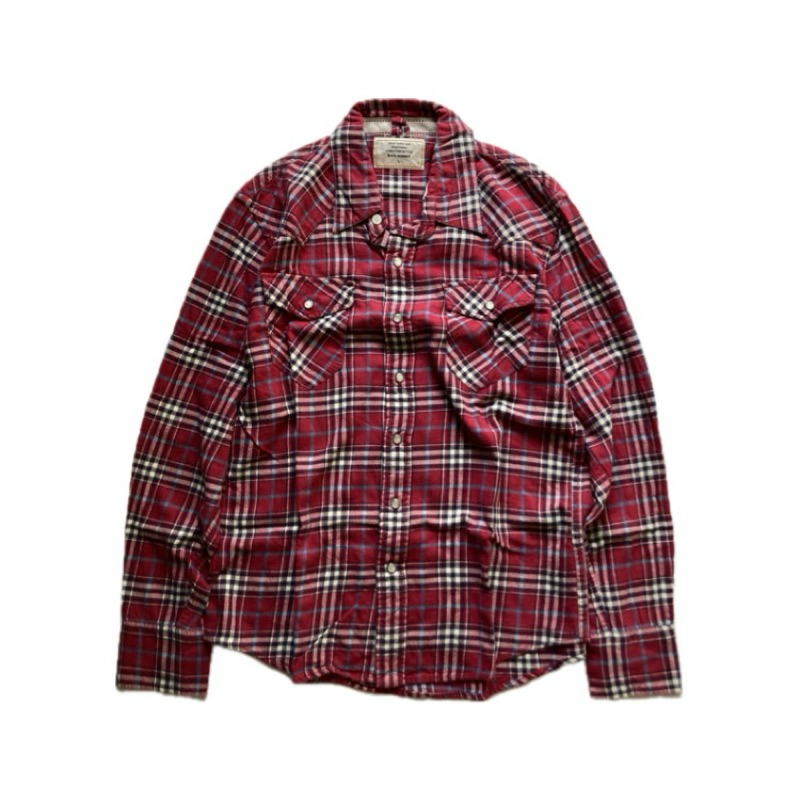 Jual Back Number Plaid Flannel Shirt | Shopee Indonesia