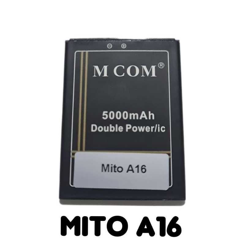 Jual BATU BATRE BATERAI MITO A16 MCOM DOUBLE POWER | Shopee Indonesia