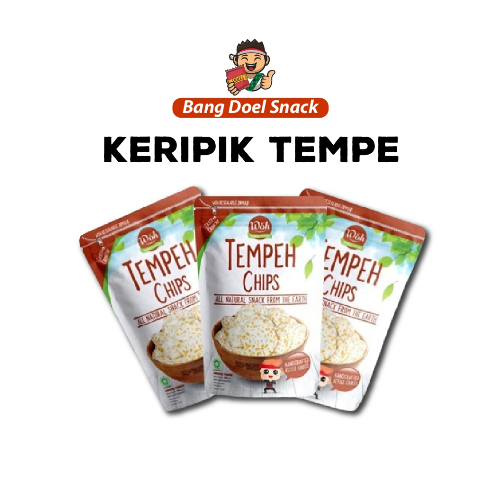 Jual Woh - Tempeh Chips / Snack Tempe / Keripik Tempe Sehat 50g ...