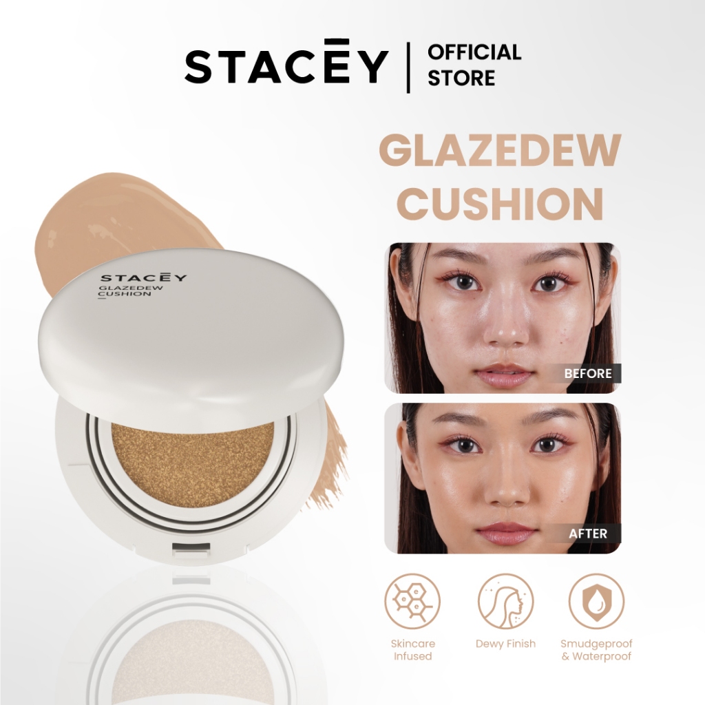 Jual Stacey Glazedew Cushion - Make Up Perfect Complexion Flawless Dewy ...