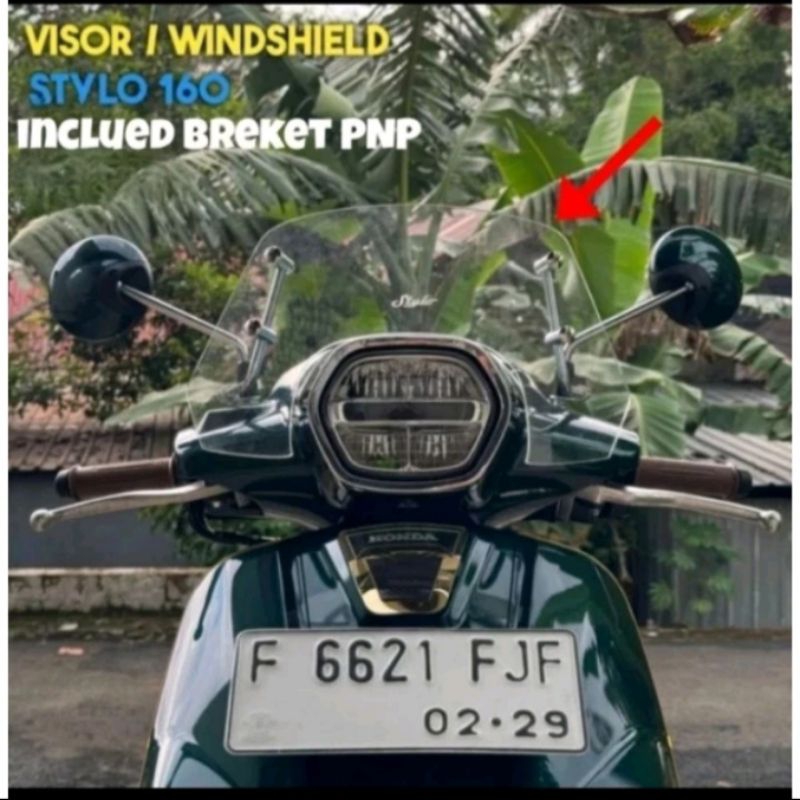 Jual Visor winshield honda stylo 160 variasi bahan full akrilik tebal 3 ...