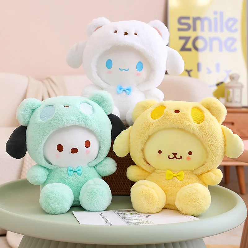 Jual Boneka Kuromi Cinnamoroll My Melody Kartun Sanrio Pochacco Seri Hoodie Plush Toys Dolls ...