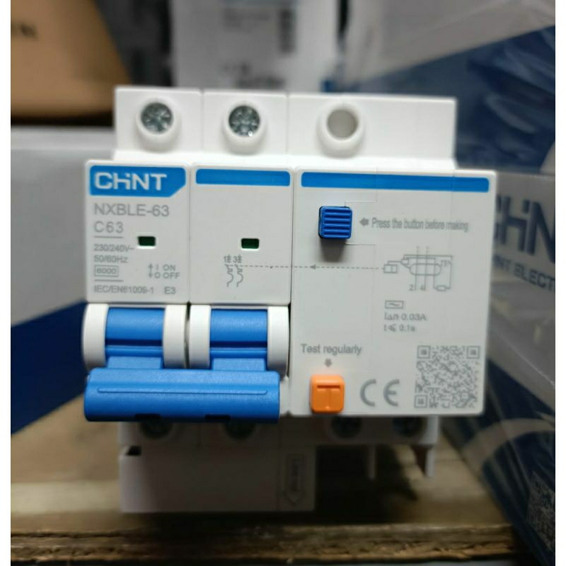 Jual RCCB ELCB RCBO Chint NXBLE-63 NXBLE63 2P 6A 10A 16A 20A 25A 32A 40A 50A 63A | Shopee Indonesia
