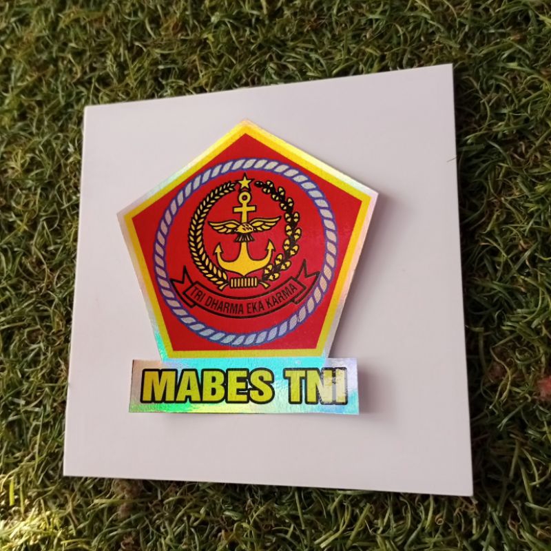 Jual STIKER HOLOGRAM GLOSSY LOGO MABES TNI/STIKER UNIK | Shopee Indonesia