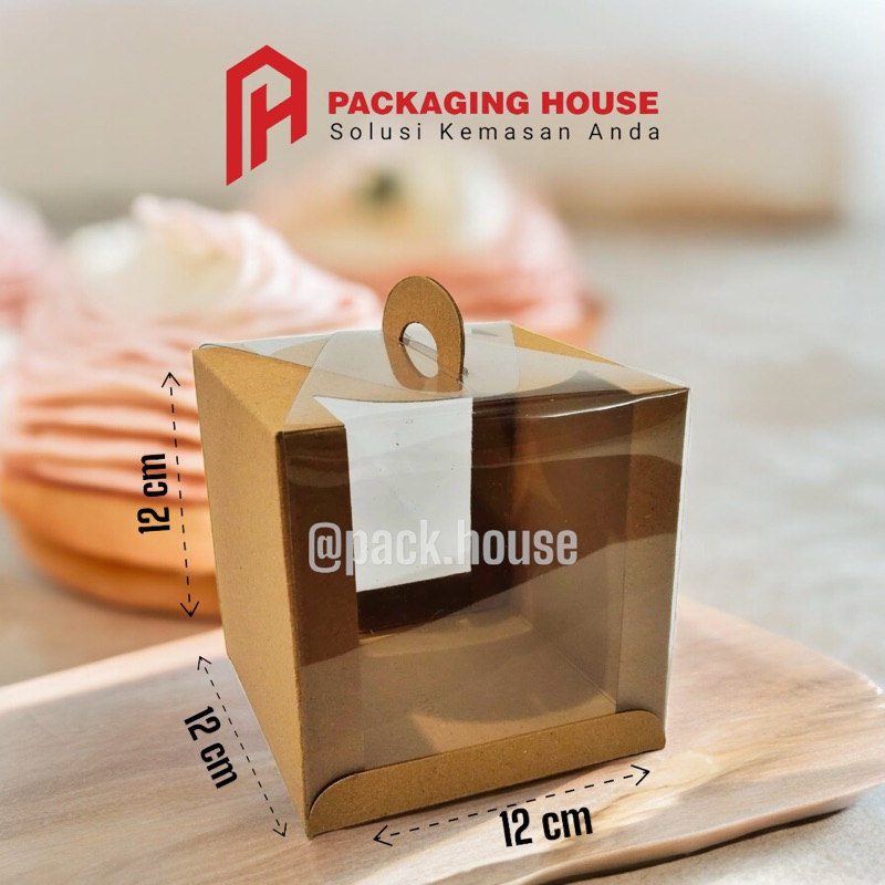 Jual Brown kraft mika | Box Kue Mika | Cake Box | Gift Box | Box Cake ...