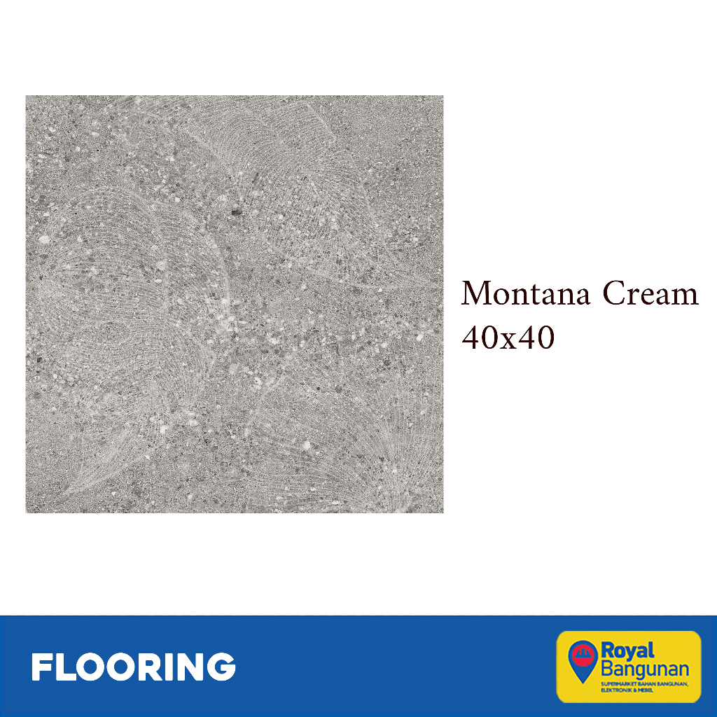Jual Milan Keramik Montana Cream 40X40 Keramik Lantai Motif Stone Matt ...