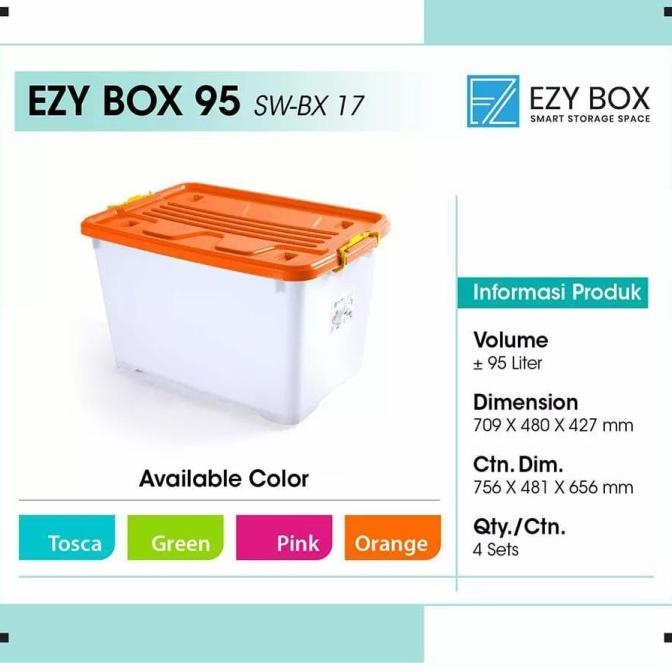 Jual Box Container Plastik Jumbo EZY Kontainer 95L | Shopee Indonesia