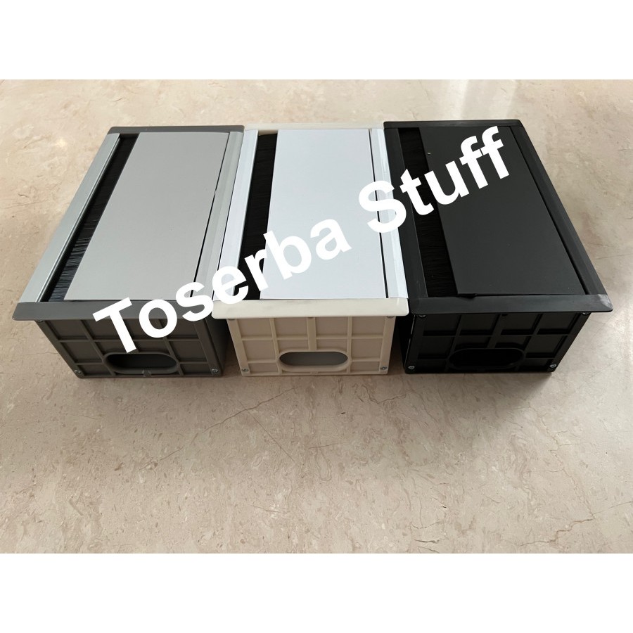 Jual BOX GROMET GROMMET TUTUPAN LUBANG KABEL STOP KONTAK MEJA KERJA ...