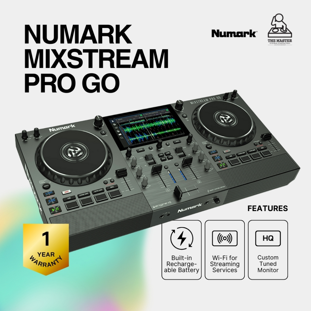 Jual [Ready Stock] Numark Mixstream Pro Go Battery Powered DJ ...