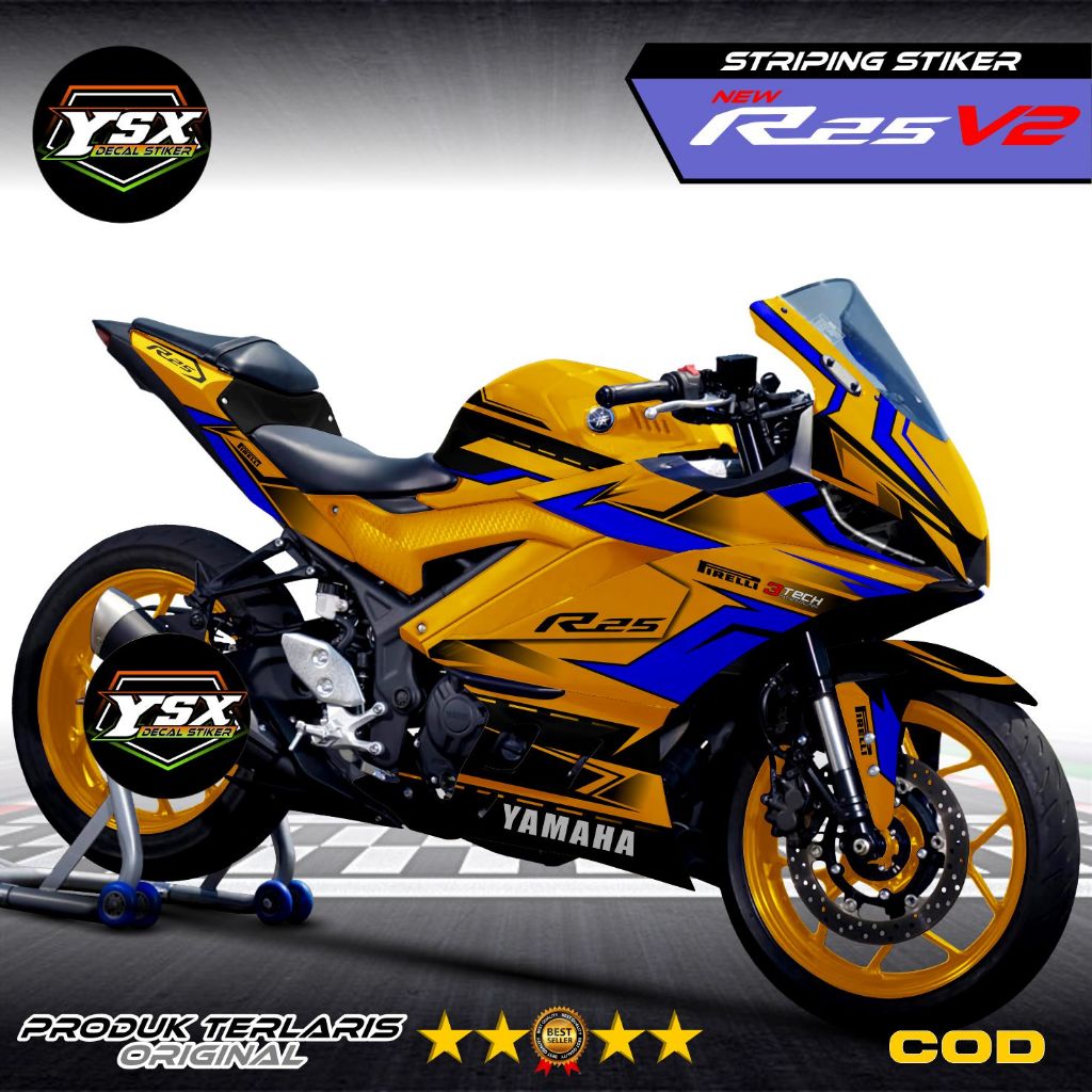 Jual Decal R25 V2 Stiker fullbody/Pelindung body motor Variasi design ...