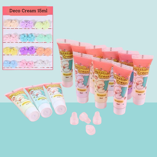 Jual Deco Cream 15ml (Sudah Dapat Spuit) Liquid Clay untuk Dekorasi DIY ...