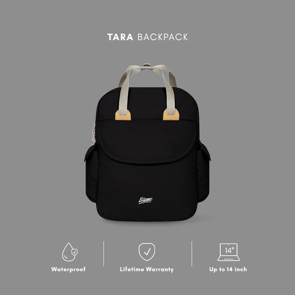 Jual Bigmo Tas Ransel Wanita Water Resistant Water Proof Tara Midnight ...