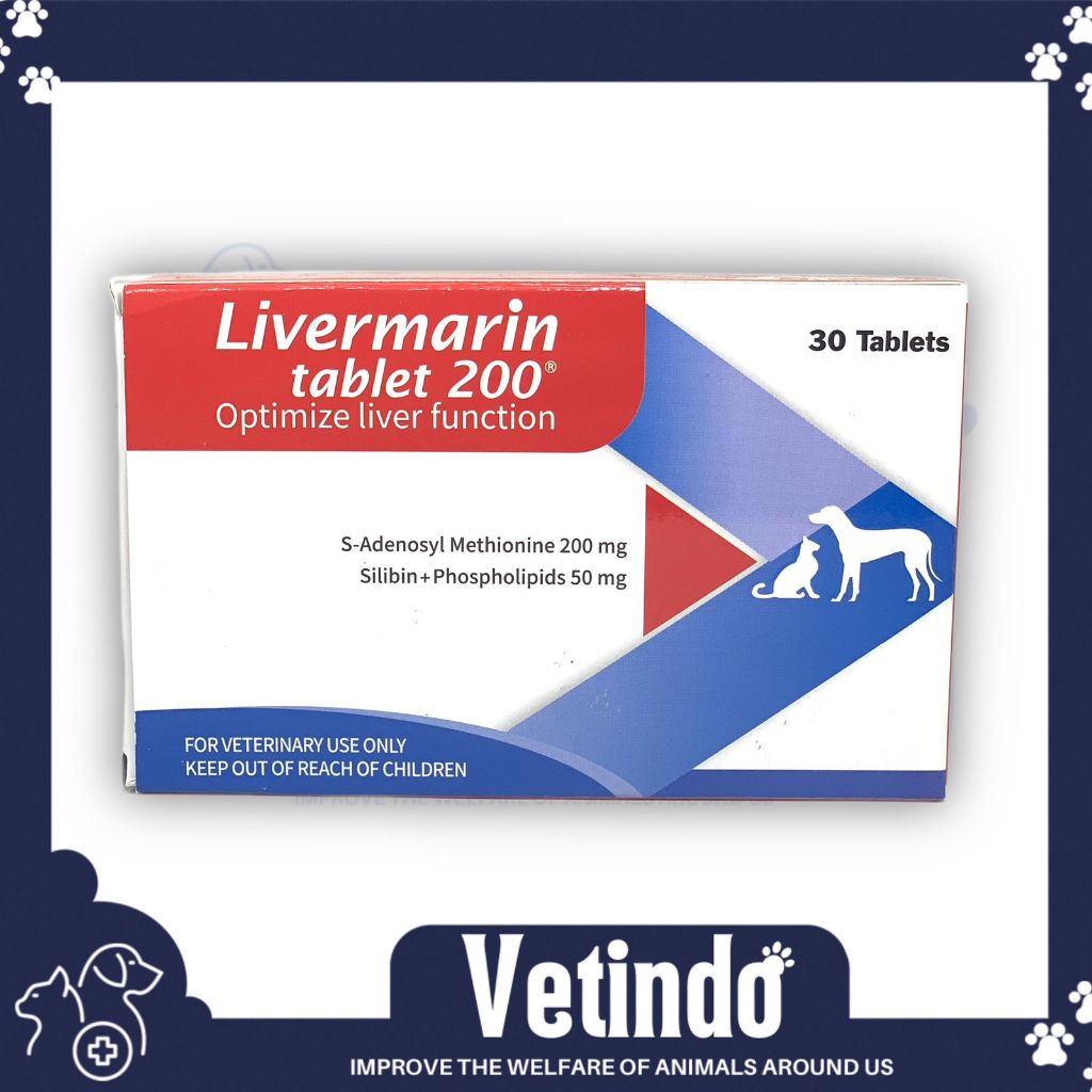 Jual Livermarin tablet 200 vitamin liver anjing kucing mirip samylin ...