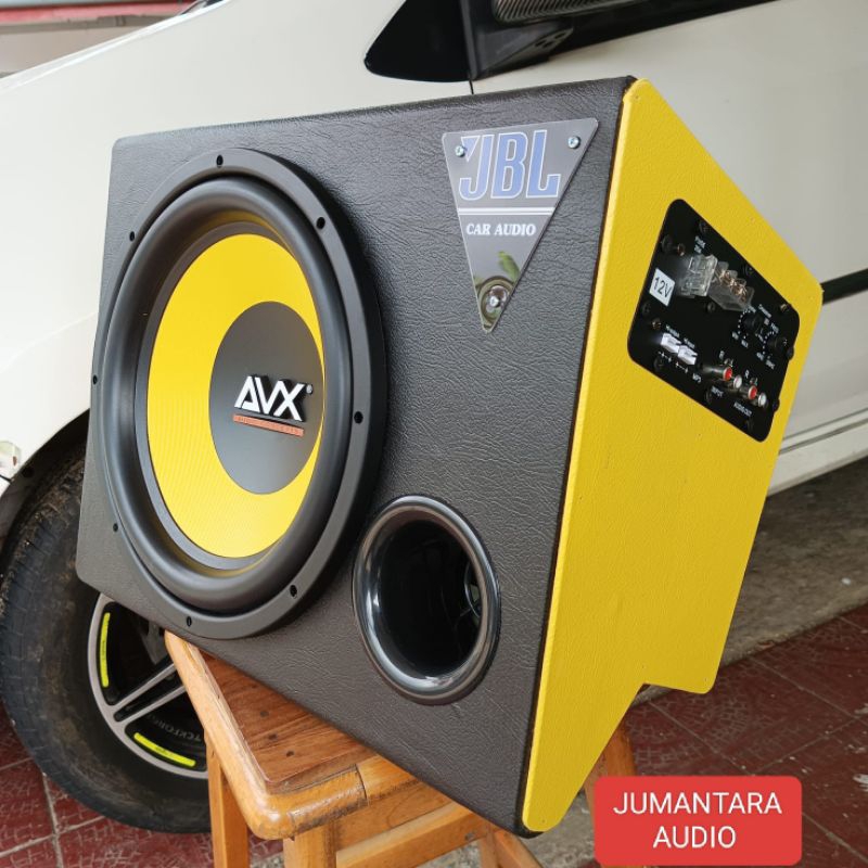 Jual AUDIO MOBIL SUBWOOFER AKTIF AVX 12 INC DOUBLE COIL KHUSUS UNTUK ...