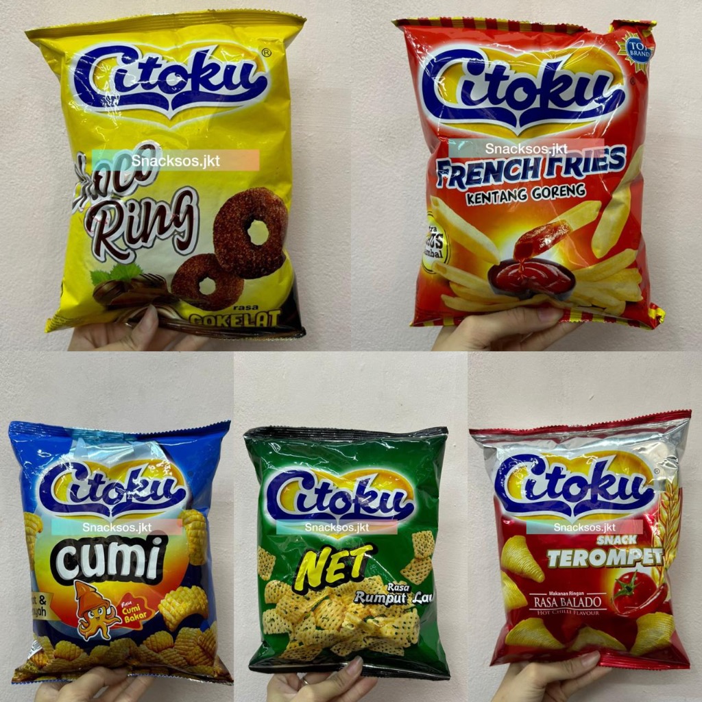 Jual CITOKU SNACK CHOCOLATE RING / FRENCH FRIES / CUMI BAKAR / NET ...