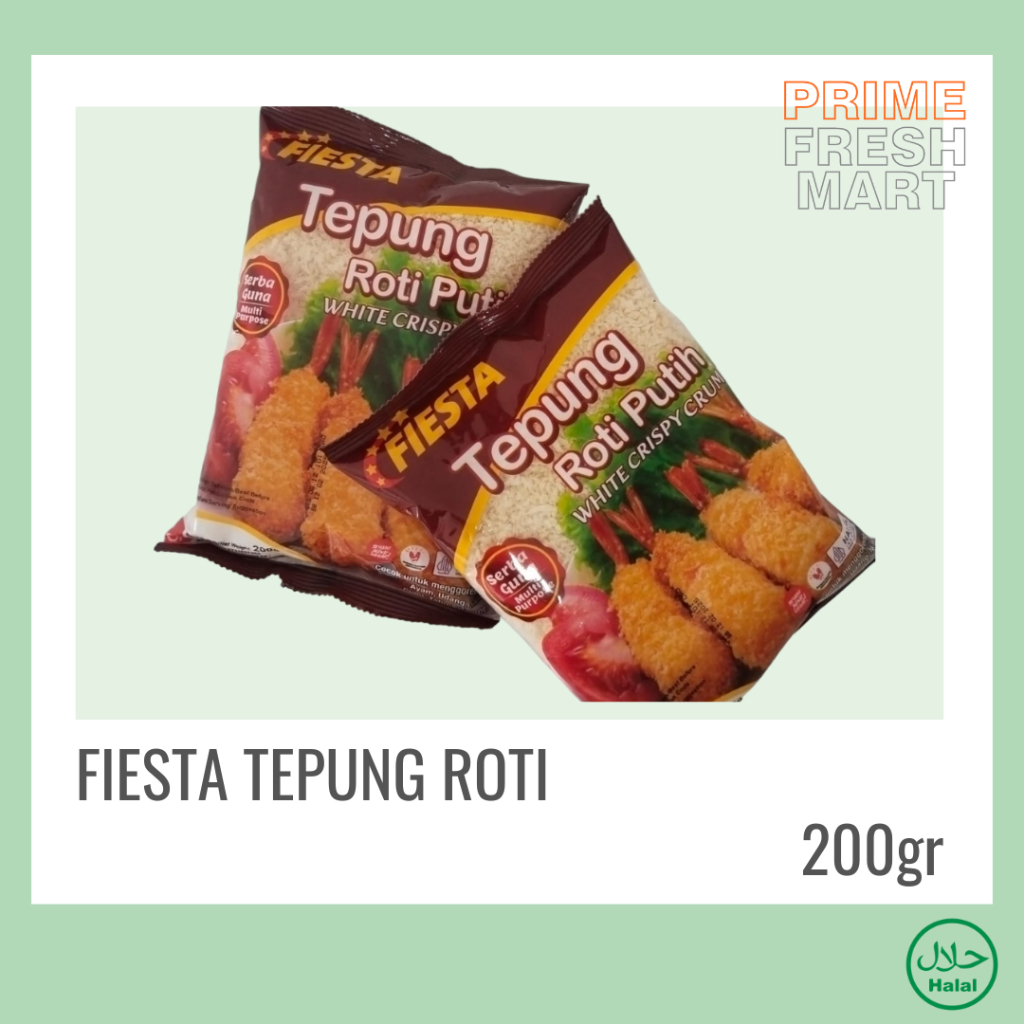 Jual Fiesta Tepung Roti Putih Bread Crumb kemasan 200gr | Shopee Indonesia